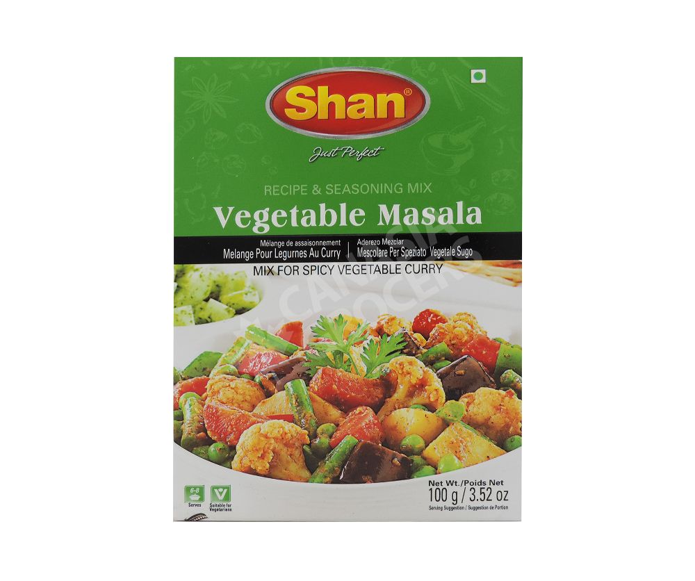 Shan Vegetable Masala Recipe & Seasoning Mix 100G - Can-Asia Grocers Inc.