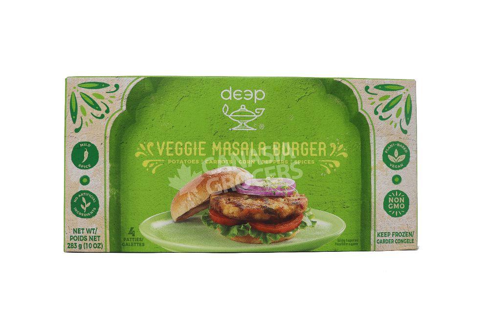 DEEP VEGGIE MASALA BURGERS PATTIES 4PCS - Can-Asia Grocers Inc.