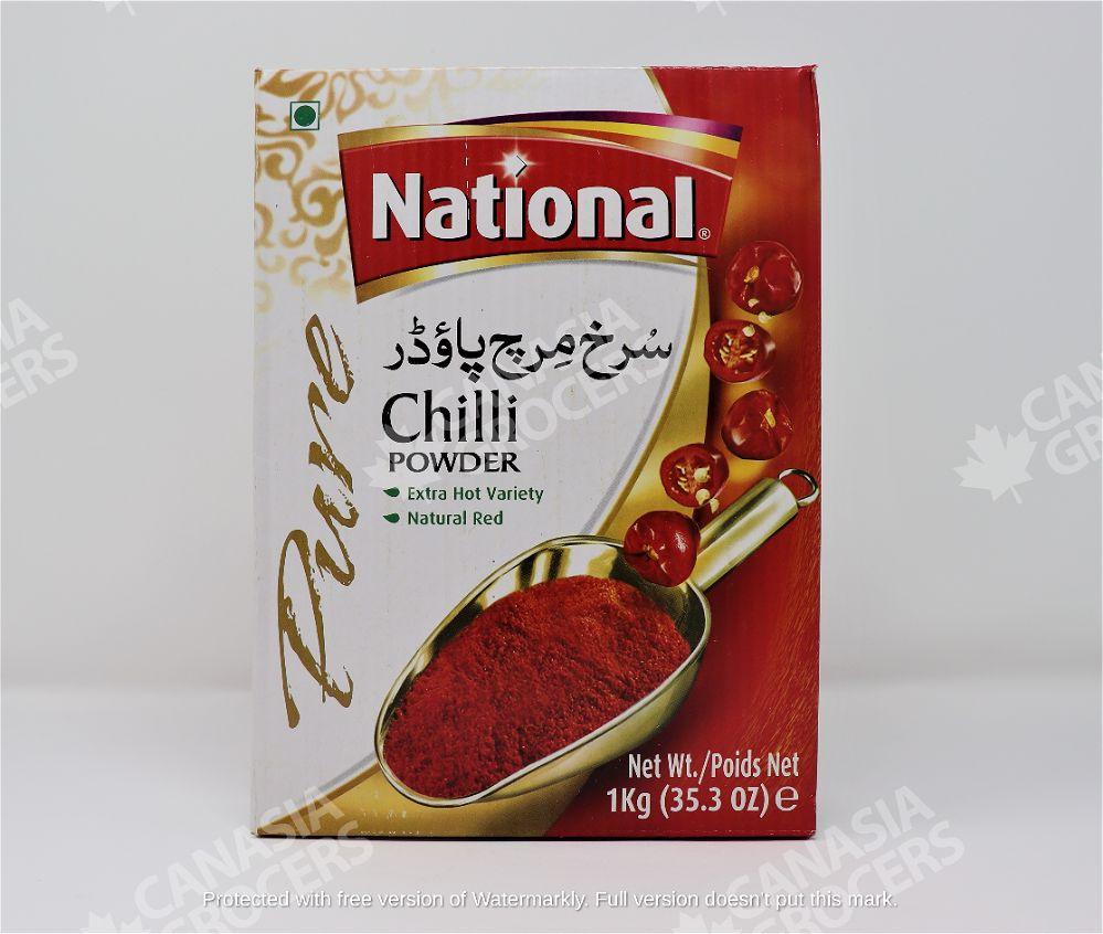 National Red Chilli Powder (Extra Hot Variety) 1KG - Can-Asia Grocers Inc.