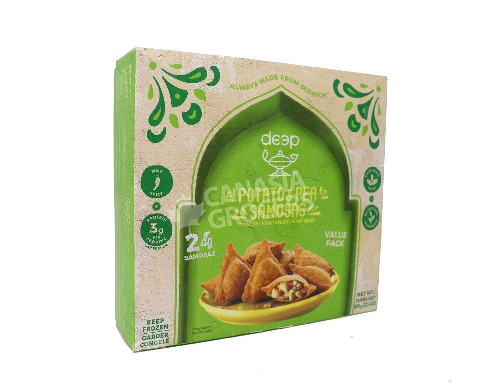 DEEP POTATO PEA SAMOSA VALUE PACK 24PCS - Can-Asia Grocers Inc.