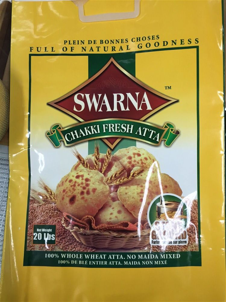 Swarna Flour Chakki Atta 20Lb - Can-Asia Grocers Inc.