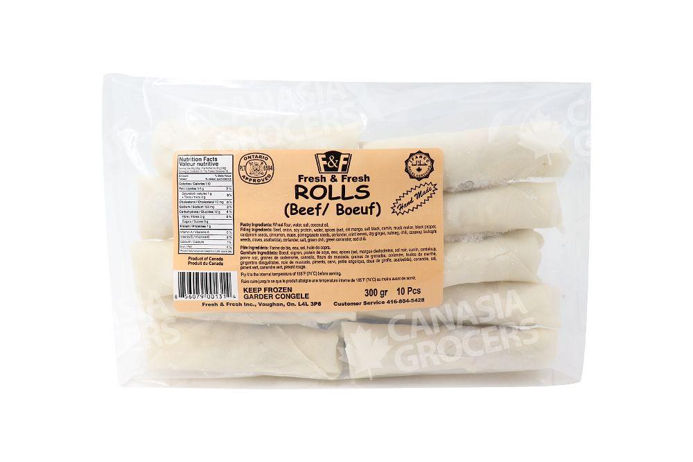 FRESH & FRESH BEEF ROLLS 10 PCS - Can-Asia Grocers Inc.